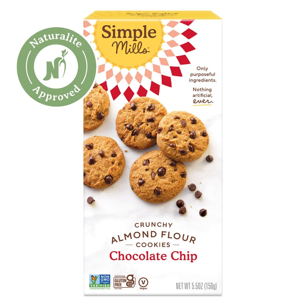 Simple Mills Cookies, Chocolate Chip - Naturalite